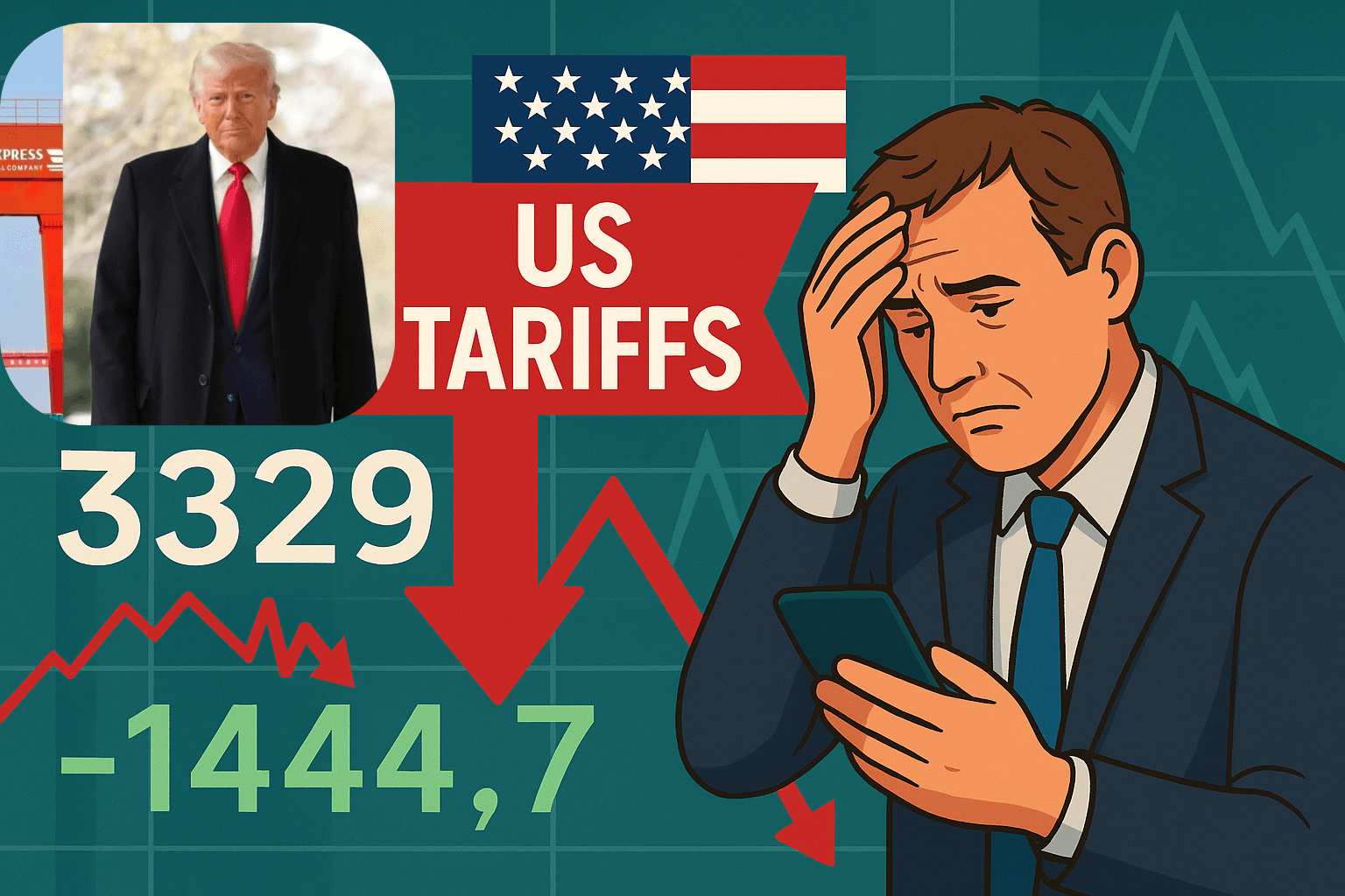 Trump's New Tariff Decision Sparks Turmoil, Stock Markets Plunge